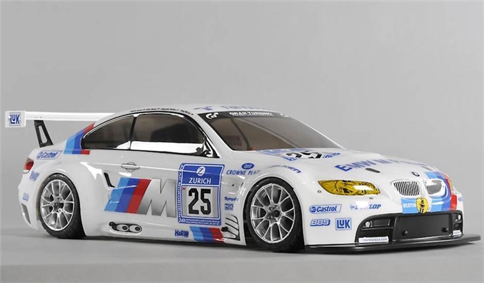 BMW M3 ALMS karosseri. 2,0 mm (klar) med vinge | Superhobby.dk